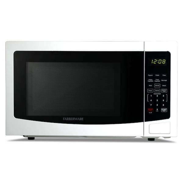 Farberware 1.1 Cu. Ft. Countertop Microwave Oven 1000W Power, Auto Cook ...