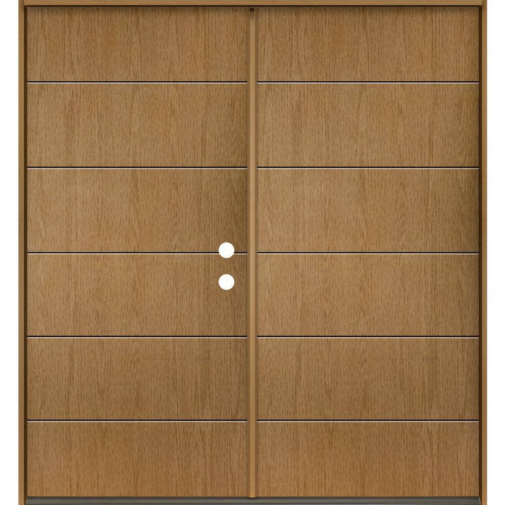 Reviews for Krosswood Doors TETON Modern 72 in. x 80 in. Left-Active ...