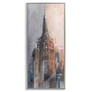Stupell Industries Sketched City Building by Ethan Harper White Framed ...
