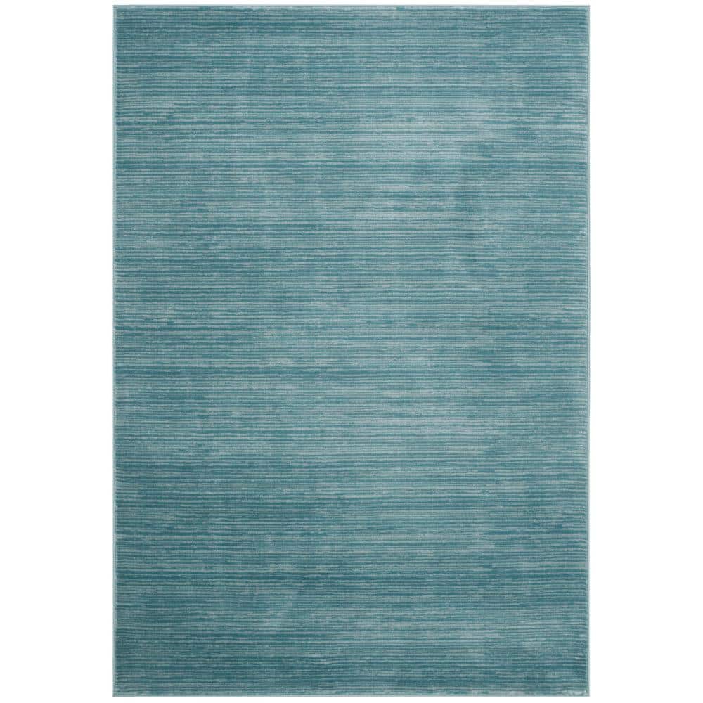 SAFAVIEH Vision Aqua 4 ft. x 6 ft. Solid Area Rug VSN606B-4 - The Home ...