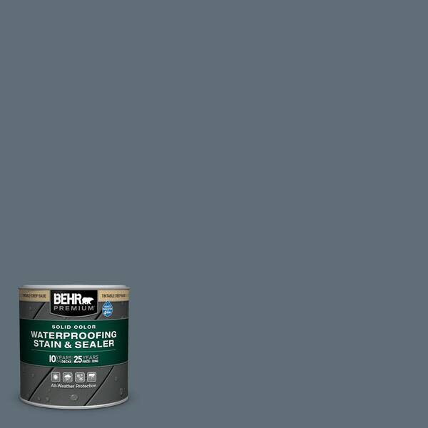 BEHR PREMIUM 8 oz. #N480-6 NYPD Solid Color Waterproofing Exterior Wood ...