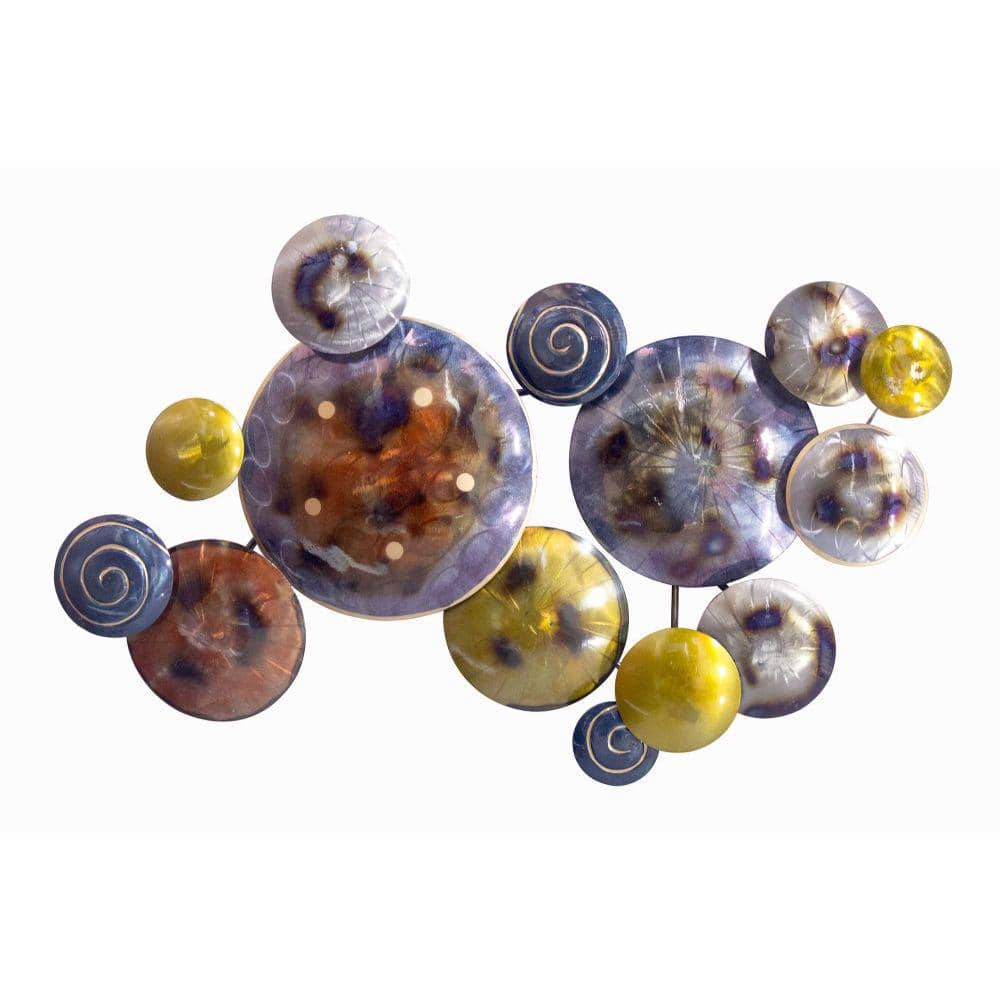 HomeRoots Shelly Metal Metallic Multi Color Custom Home Accent Decor ...