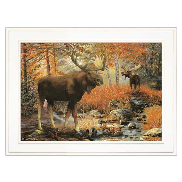 HomeRoots Charlie Call of the Wild 1-Piece Framed Wall Art 15 in. x 19 ...