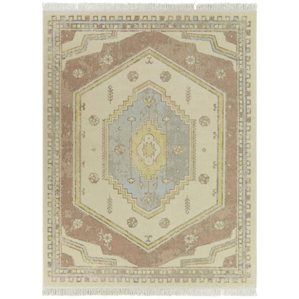 BALTA Penrose Gold 8 ft. x 10 ft. Medallion Area Rug 3100912 - The Home ...