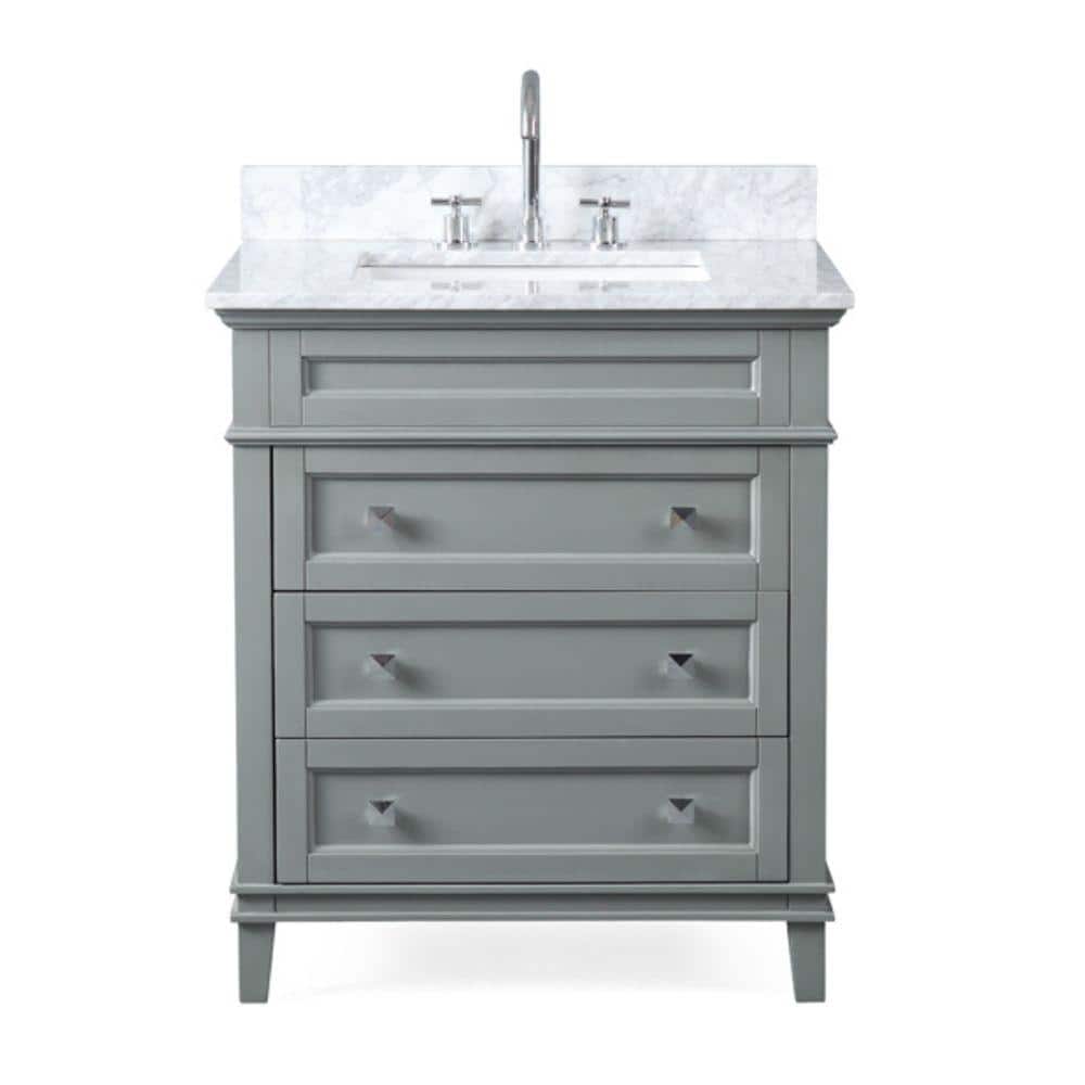 Benton Collection Felix 30 in. W x 22 in. D x 35 in. H Bathroom Vanity ...