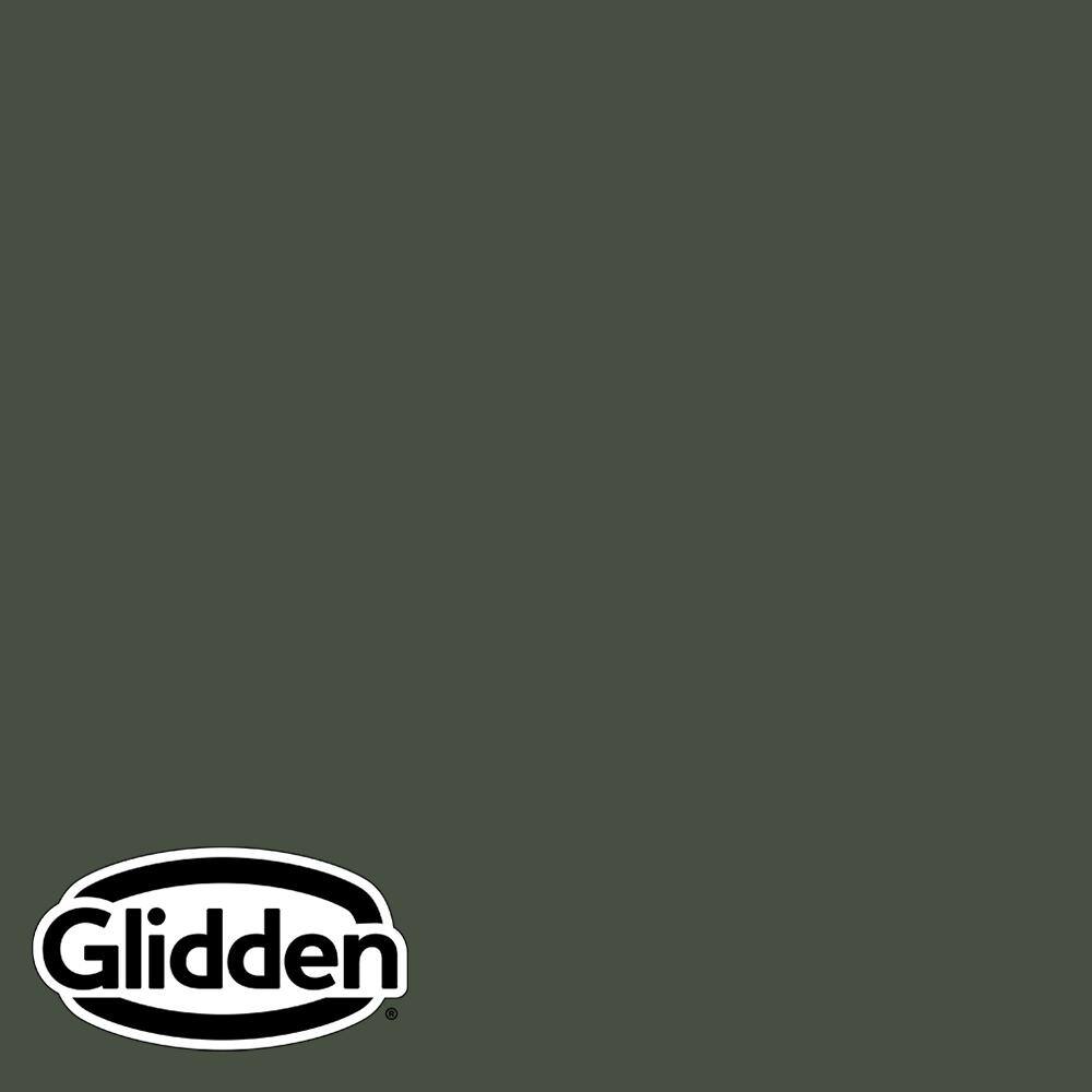 Glidden Premium 5 gal. PPG1033-7 Charcoal Smoke Satin Exterior Latex ...