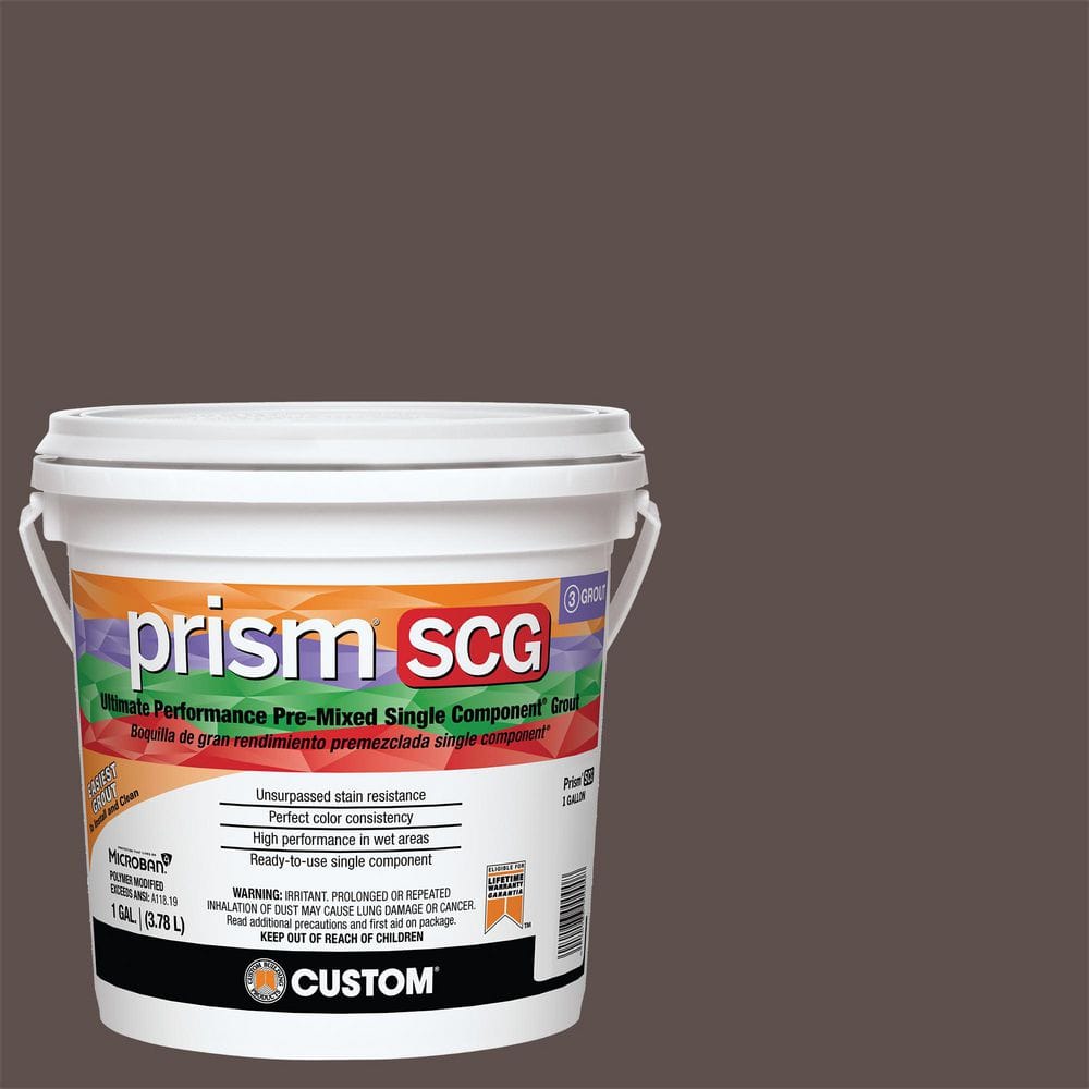 Reviews for Custom Building Products Prism SCG #647 Brown Velvet 1 Gal ...