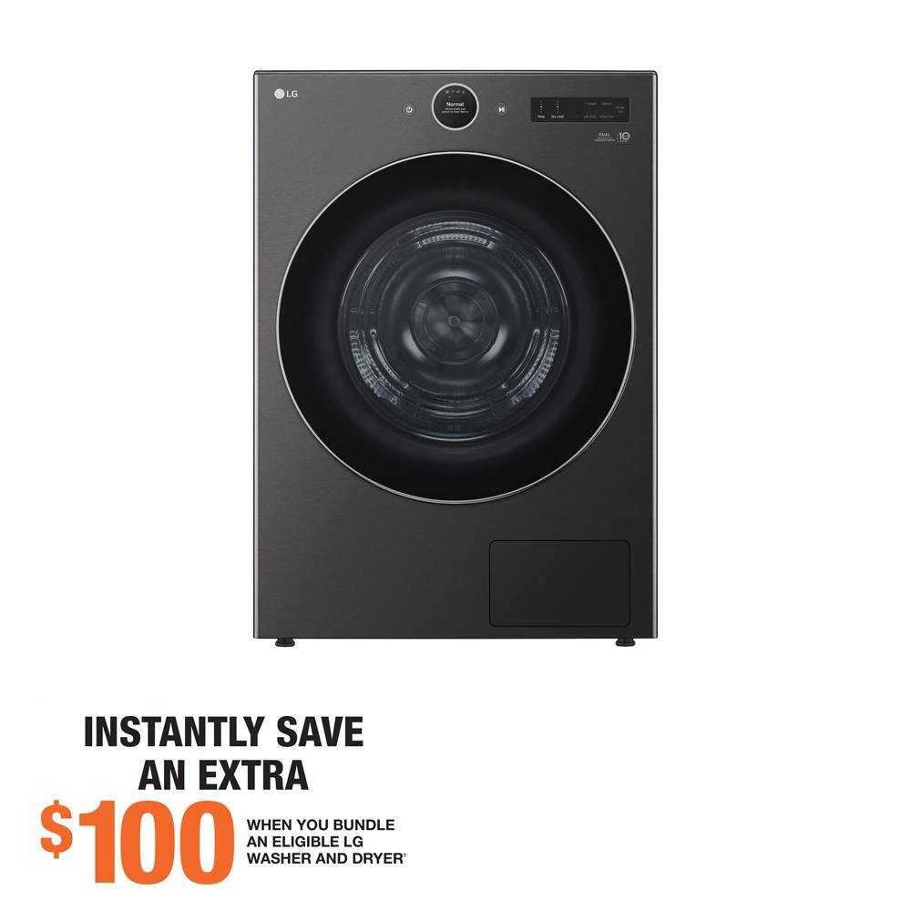 LG 7.8 cu. ft. Dual Invert Heat Pump ventless Electric Dryer with ...