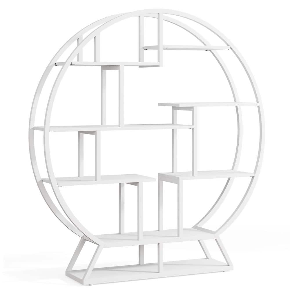 TRIBESIGNS WAY TO ORIGIN Hamilton 63 in. Tall White Engineered Wood ...