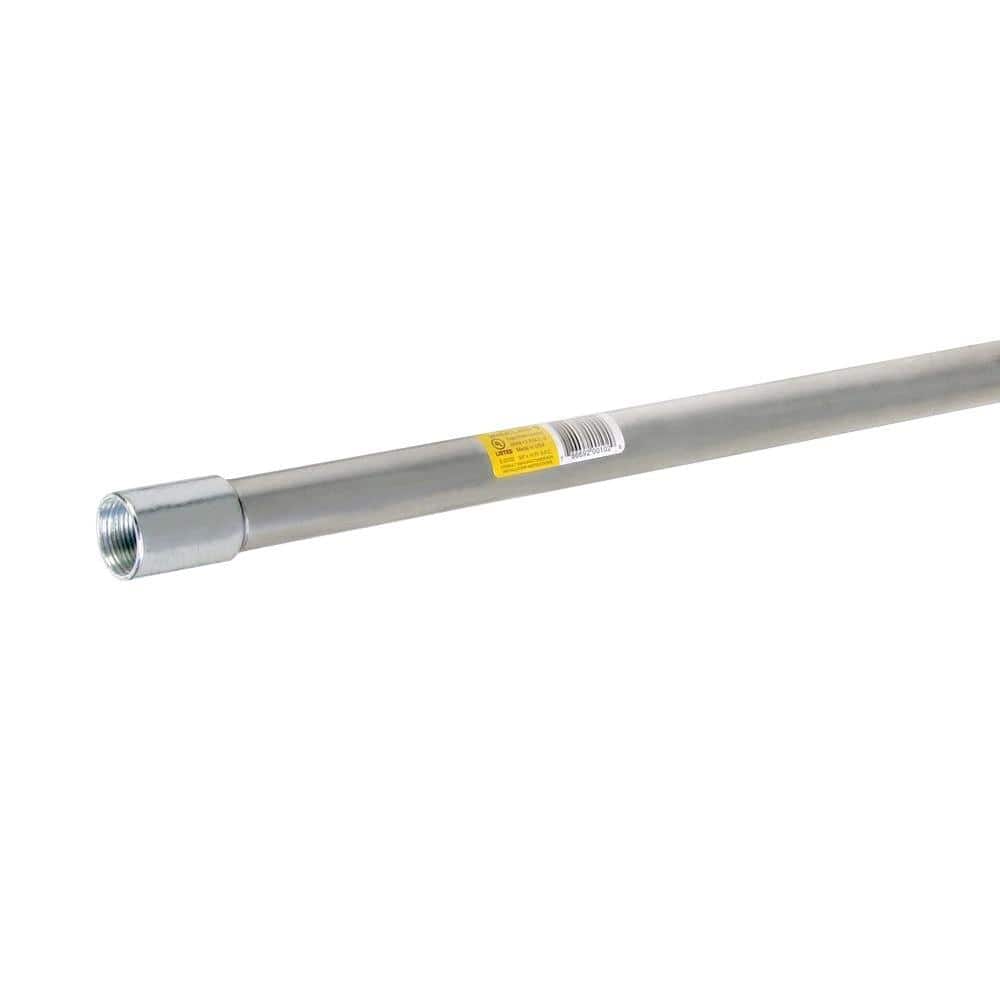 Wheatland Tube 1/2 in. x 10 ft. Rigid Aluminum Conduit 45439 - The Home ...