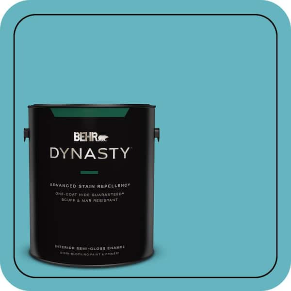 BEHR DYNASTY 1 gal. #MQ4-51 Adonis One-Coat Hide Semi-Gloss Enamel ...
