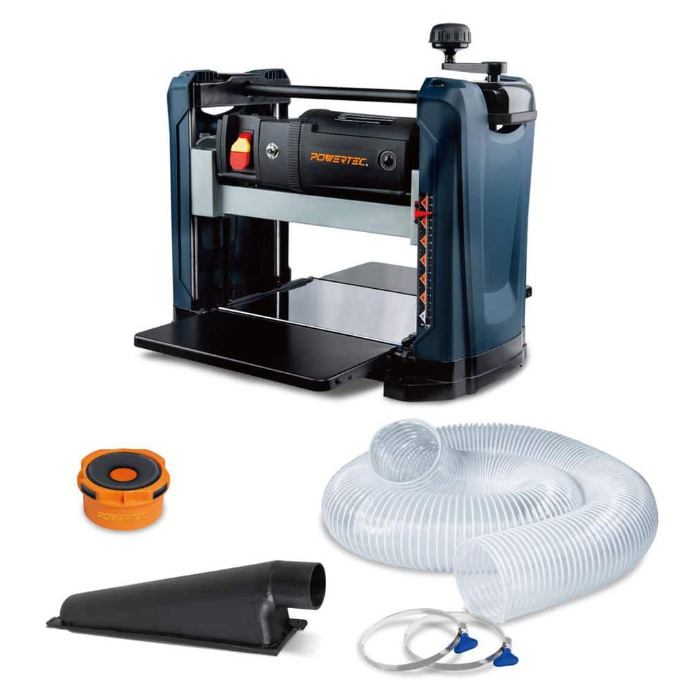 ‎POWERTEC 12-1/2 in. 15 Amp Portable Benchtop Thickness Planer w/Dust ...