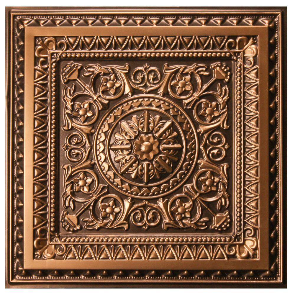 uDecor Marseille 2 ft. x 2 ft. Lay-in or Glue-up Ceiling Tile in ...