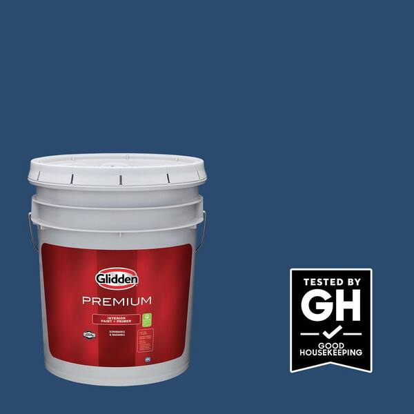 Glidden Premium 5 gal. Blue Tang PPG1160-7 Semi-Gloss Interior Latex ...