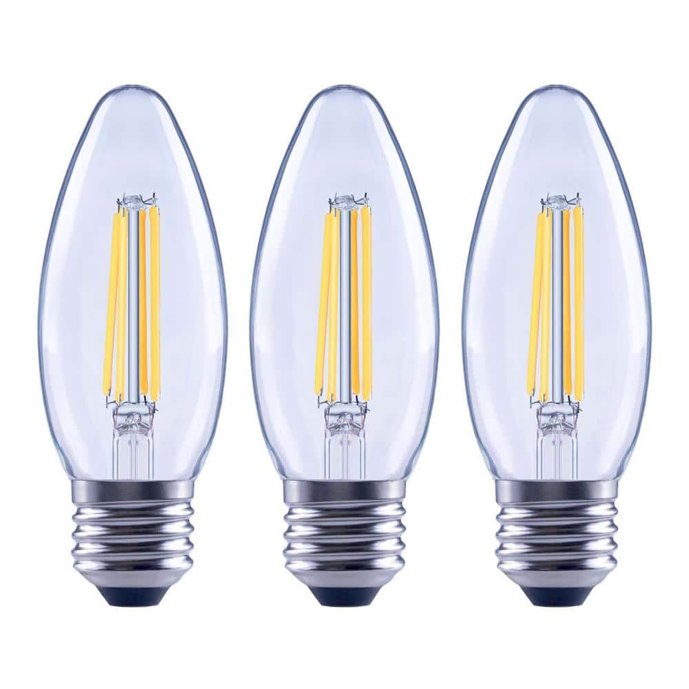 EcoSmart 100 Watt Equivalent B11 Dimmable Blunt Tip E26 Medium Base ...