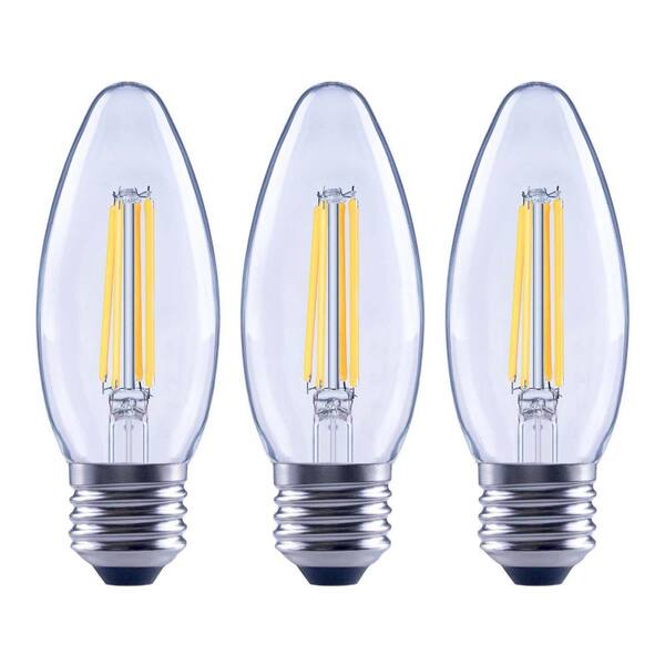EcoSmart 100 Watt Equivalent B11 Dimmable Blunt Tip E26 Medium Base ...
