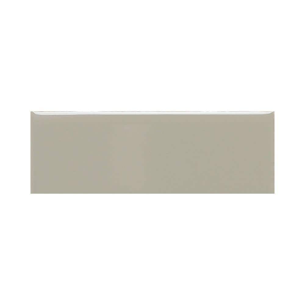 Daltile Modern Dimensions Architectural Gray Matte 4-1/4 in. x 12-7/8 ...
