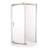 Delta 38 in. L x 38 in. W x 72 in. H Corner Shower Kit with Sliding ...