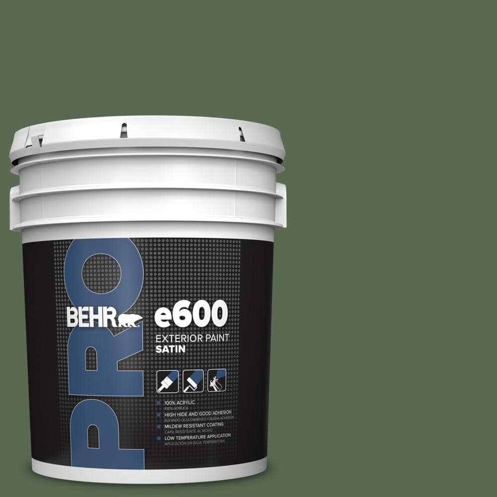 BEHR PRO 5 gal. #S390-7 Trailing Vine Satin Exterior Paint PR64305 ...