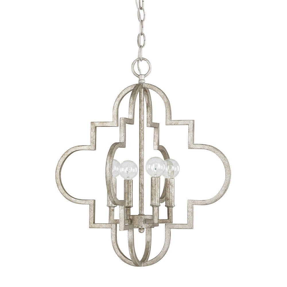 Capital Lighting Fixture Company Ellis 60-Watt 4-Light Antique Silver ...