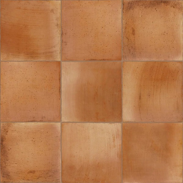 Ivy Hill Tile Sienna Terracotta Peach 17.71 in. x 17.71 in. Matte ...