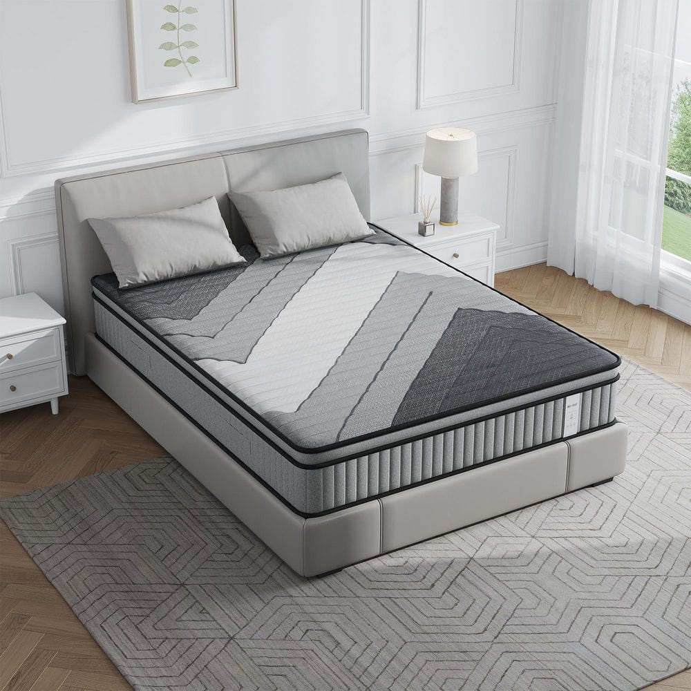 Spmou Twin Medium Hybrid 10 in. Bed-in-a-Box Mattress with Cooling ...