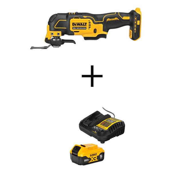 DEWALT ATOMIC 20V MAX Lithium-Ion Cordless Brushless Oscillating Multi ...