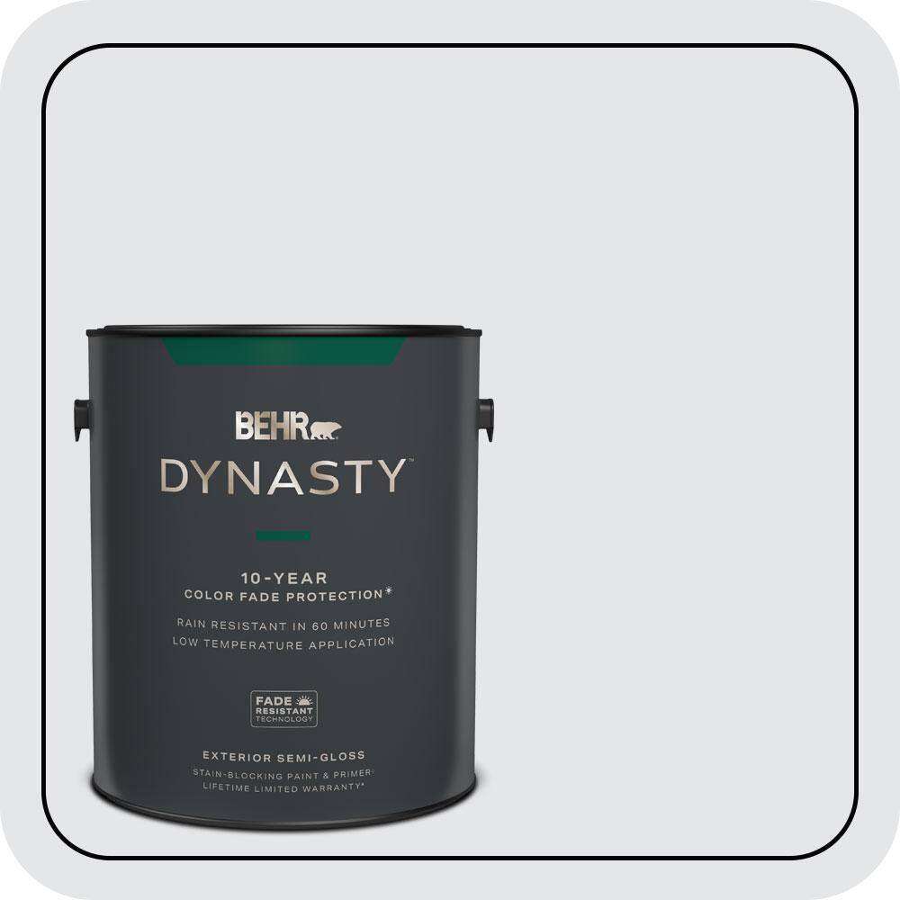 BEHR DYNASTY 1 gal. #620E-1 Lily Lavender Semi-Gloss Exterior Stain ...
