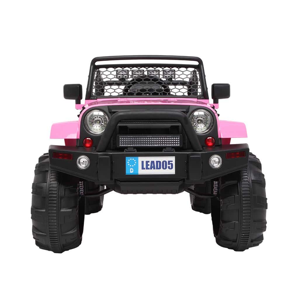 Karl home 12-Volt Pink 3-Speeds Kids Ride On Car Electric Double Drive ...