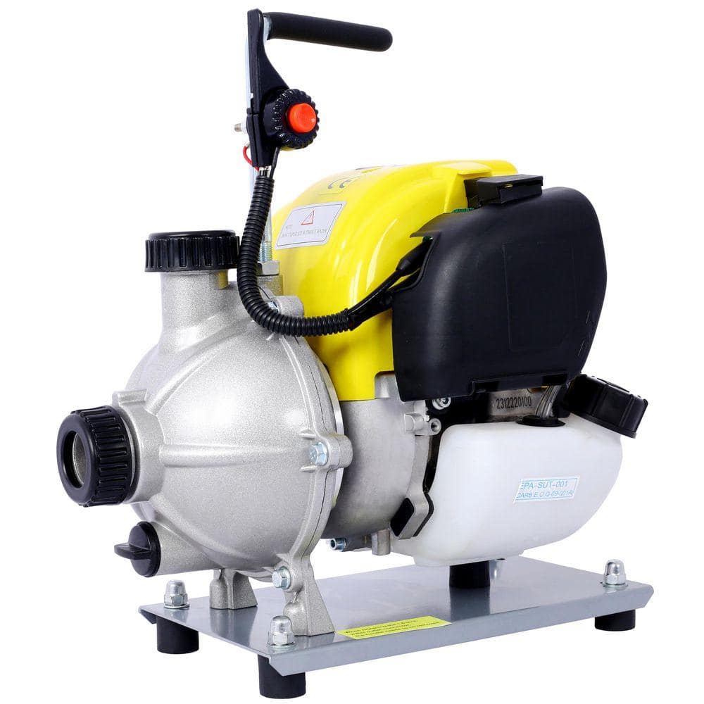 WRIGHTMASTER 1.6 HP Gas 4-Stroke Water Pump, 2113 GPH, High Lift, Low ...