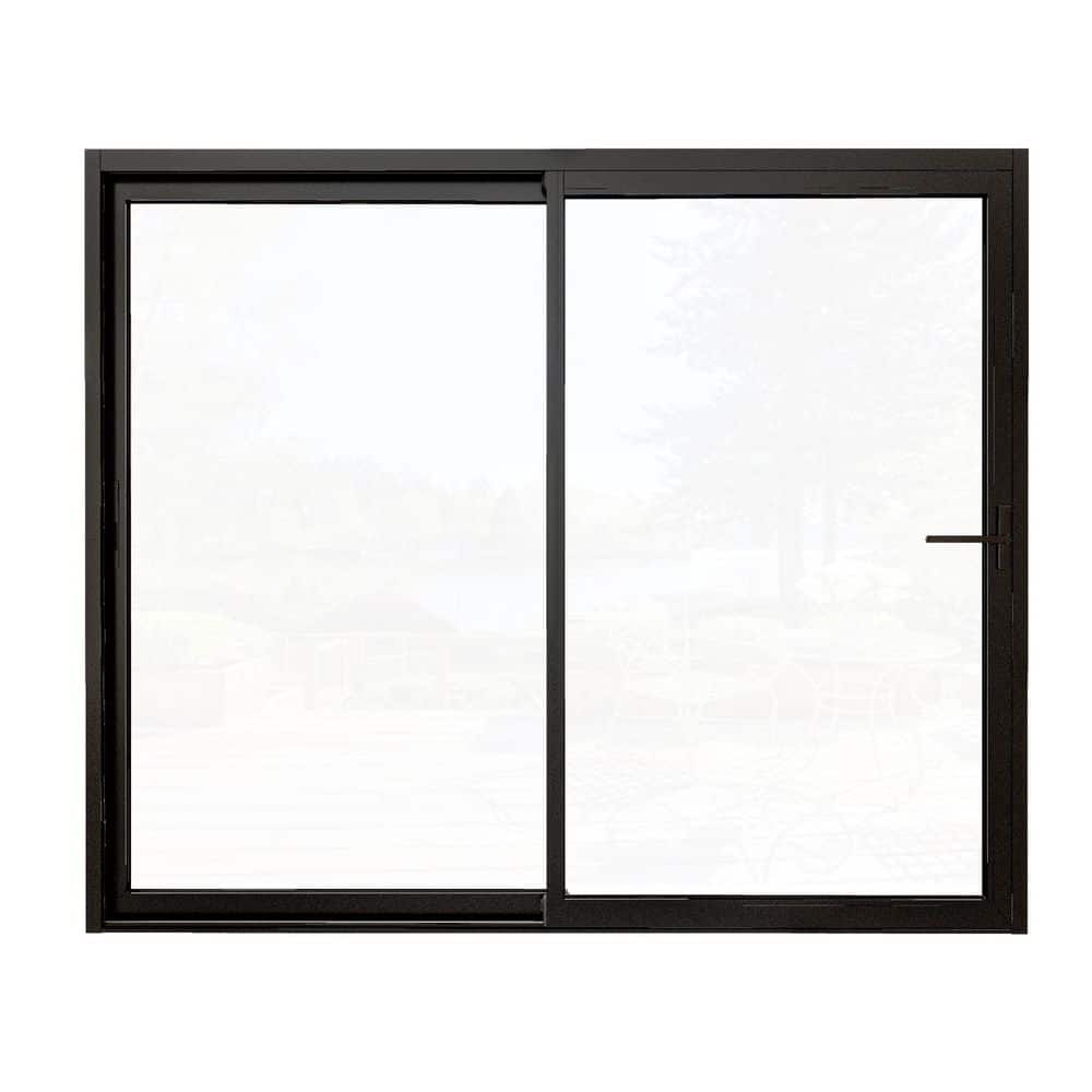 ARK DESIGN 96 in. x 80 in. Matte Black Universal Aluminum Multi-Sliding ...