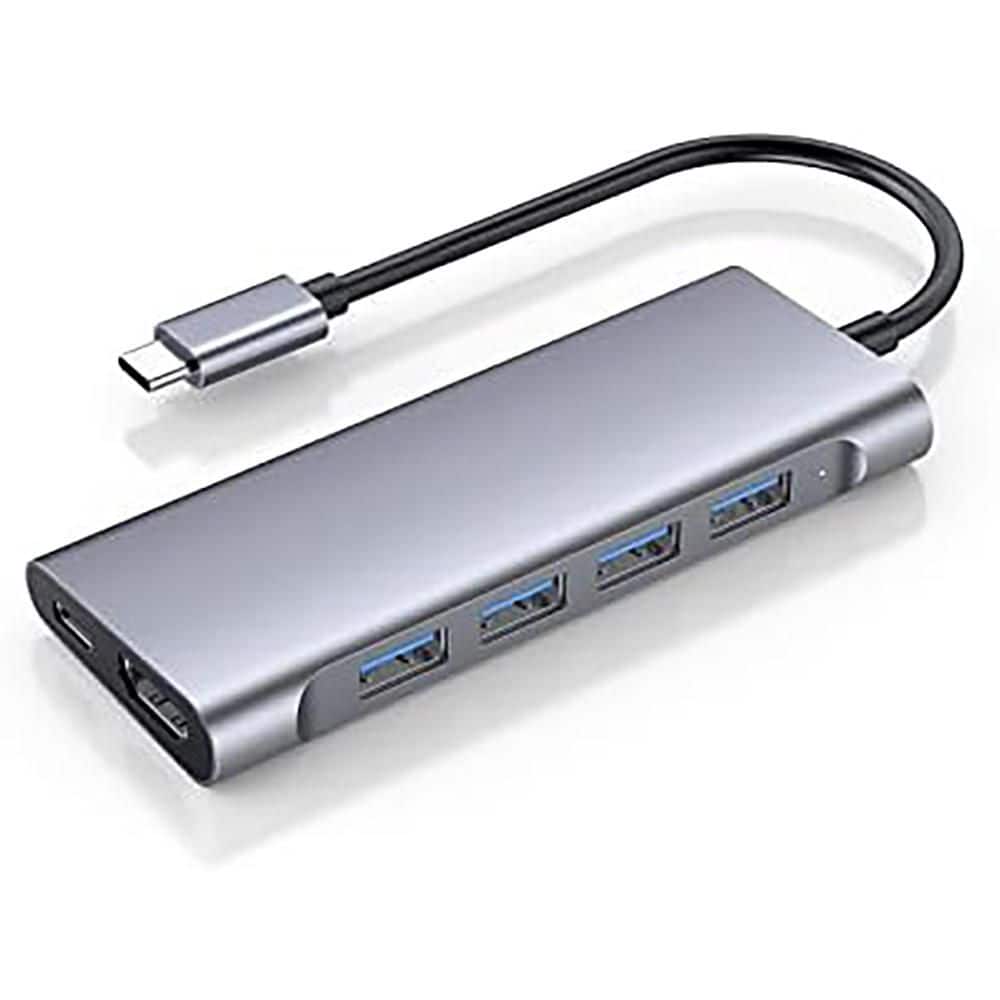 Lukyamzn USB-C Multi-Port Hub 4K HDMI Output 100W PD 4 USB 3.0 Ports ...