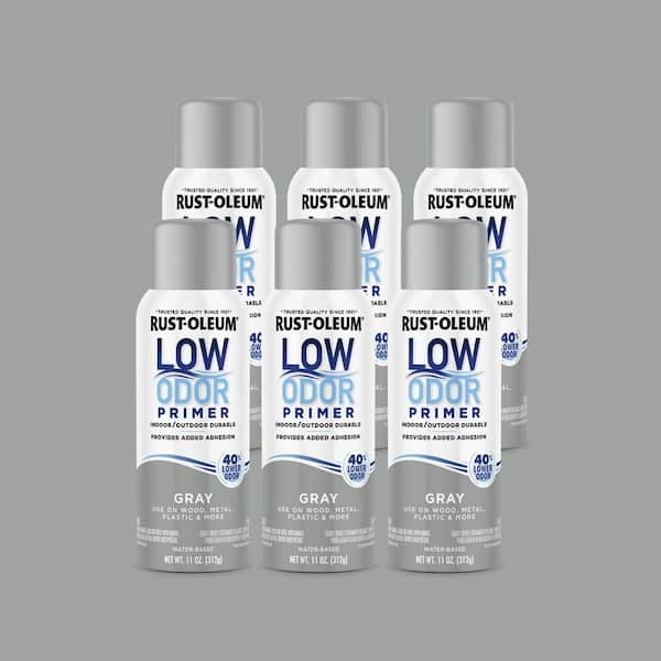 Reviews for Rust-Oleum Low Odor 11 oz. Flat Gray Low Odor Water-Based ...