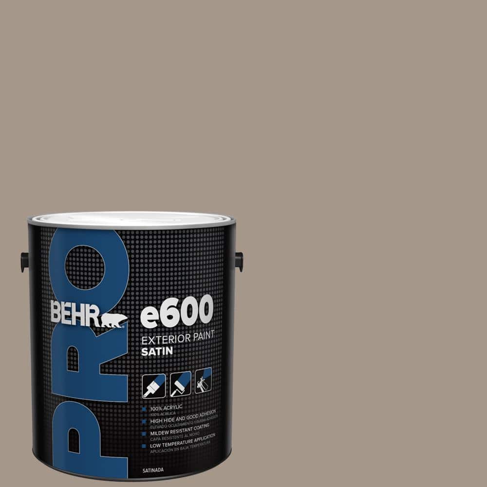 BEHR PRO 1 gal. #N220-4 Shiitake Satin Enamel Exterior Paint PR64301 ...
