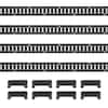 VEVOR E Track Tie Down Rail Kit 2 ft. Steel Rails Heavy Duty E track ...