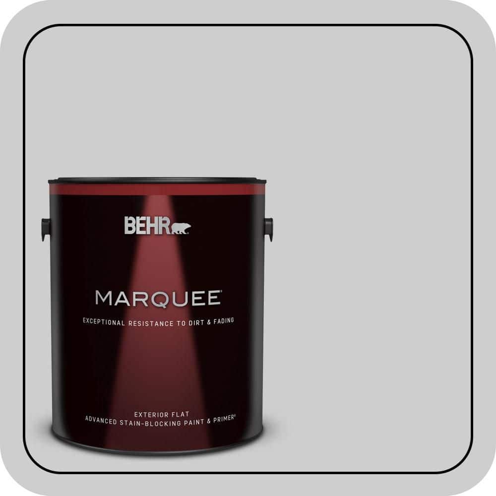 BEHR MARQUEE 1 gal. #770E-2 Silver Screen color Flat Exterior Paint ...
