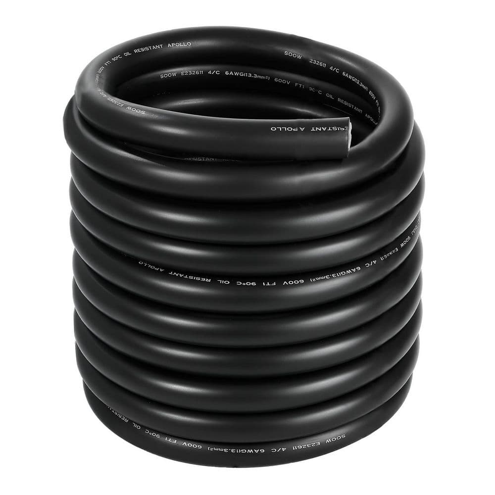 SKYSHALO 25ft. 6/4 Portable Power Cable Heavy Duty 600V SOOW Electrical ...