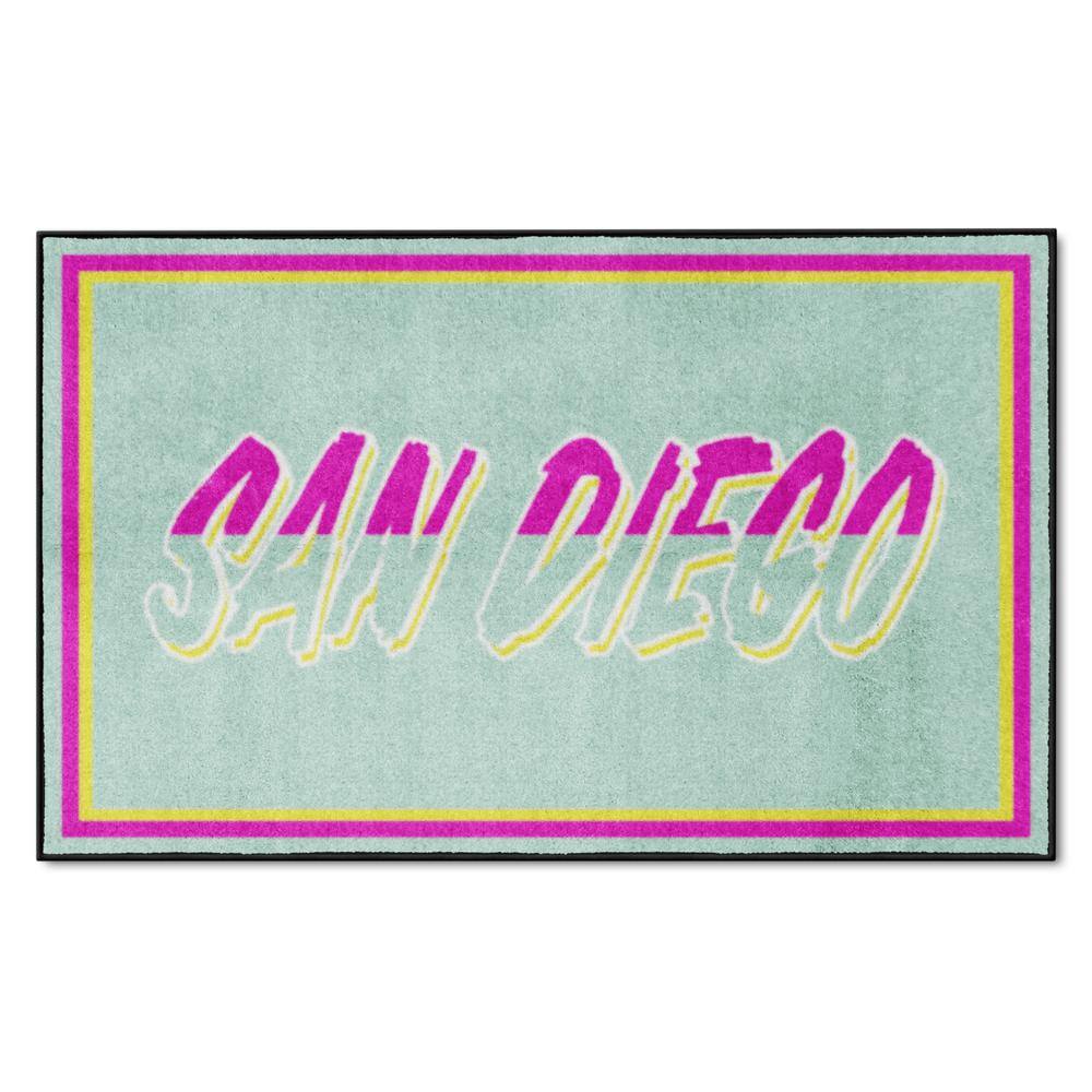 FANMATS San Diego Padres 4ft. x 6ft. Plush Area Rug 40661 - The Home Depot