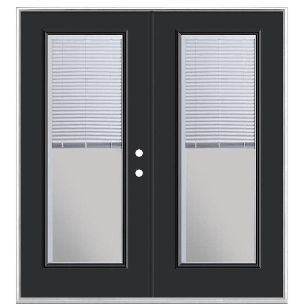 Reviews for Masonite 72 in. x 80 in. Jet Black Steel Prehung Left-Hand ...