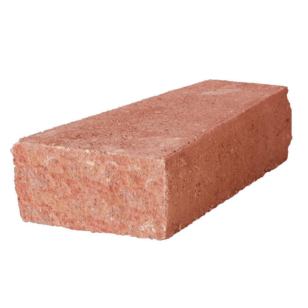 Pavestone RockWall 2 in. x 4.25 in. x 9 in. Red Concrete Wall Cap 79951 ...