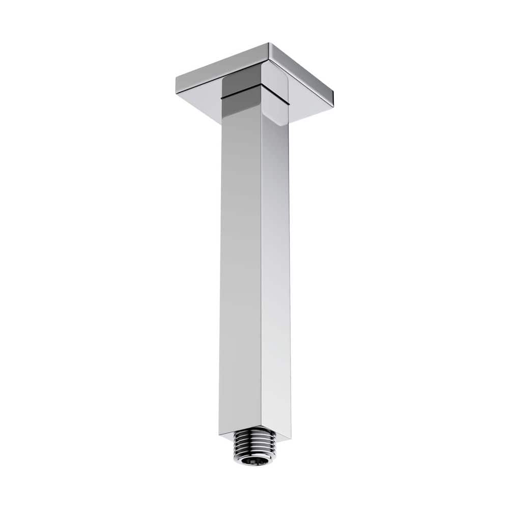 KIBI 8 in. Ceiling Mounted Stainless Steel Shower Arm in Chrome (1-Pack ...