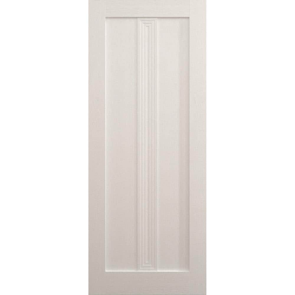 Sartodoors 28 in. x 80 in. Painted White Oak Color Solid Wood Interior ...