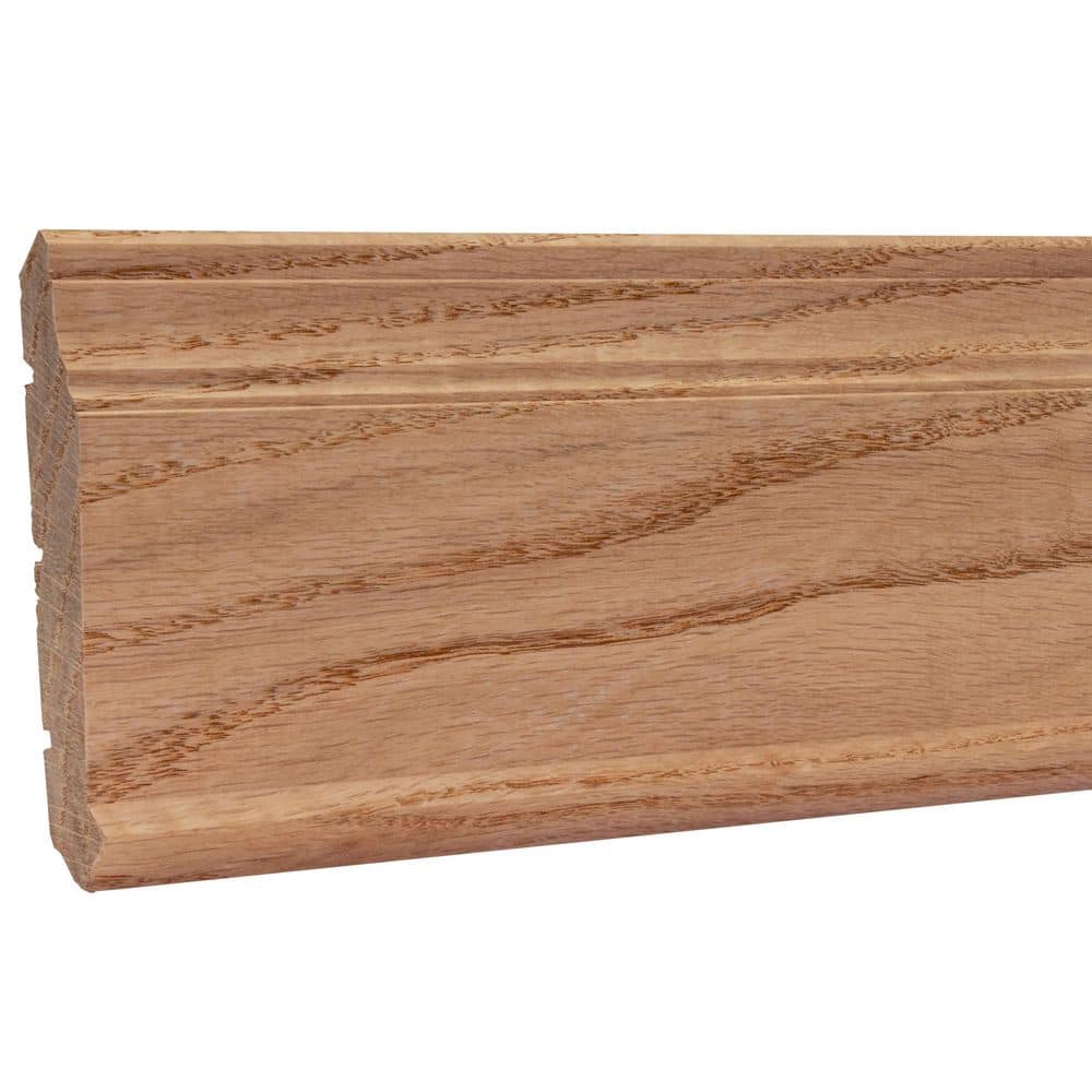 Ornamental Mouldings 0.75 in. D x 4.5 in. W x 92 in. L Unfinished Red ...