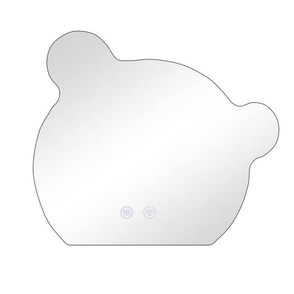 Wonline 32 in. W x 27 in. H Novelty/Specialty Irregular Shape Frameless ...