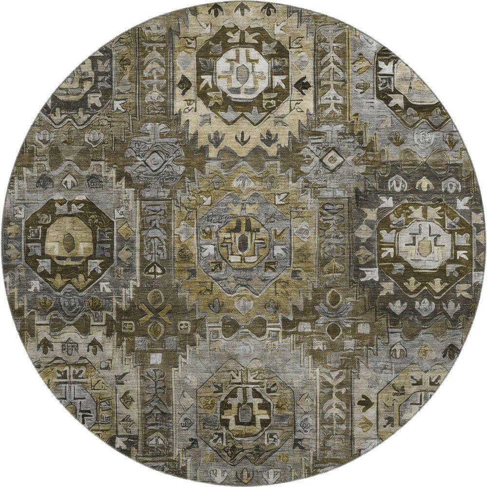 Addison Rugs Mayfield Premium Machine Washable Abstract AMF2024 Mocha 8 ...