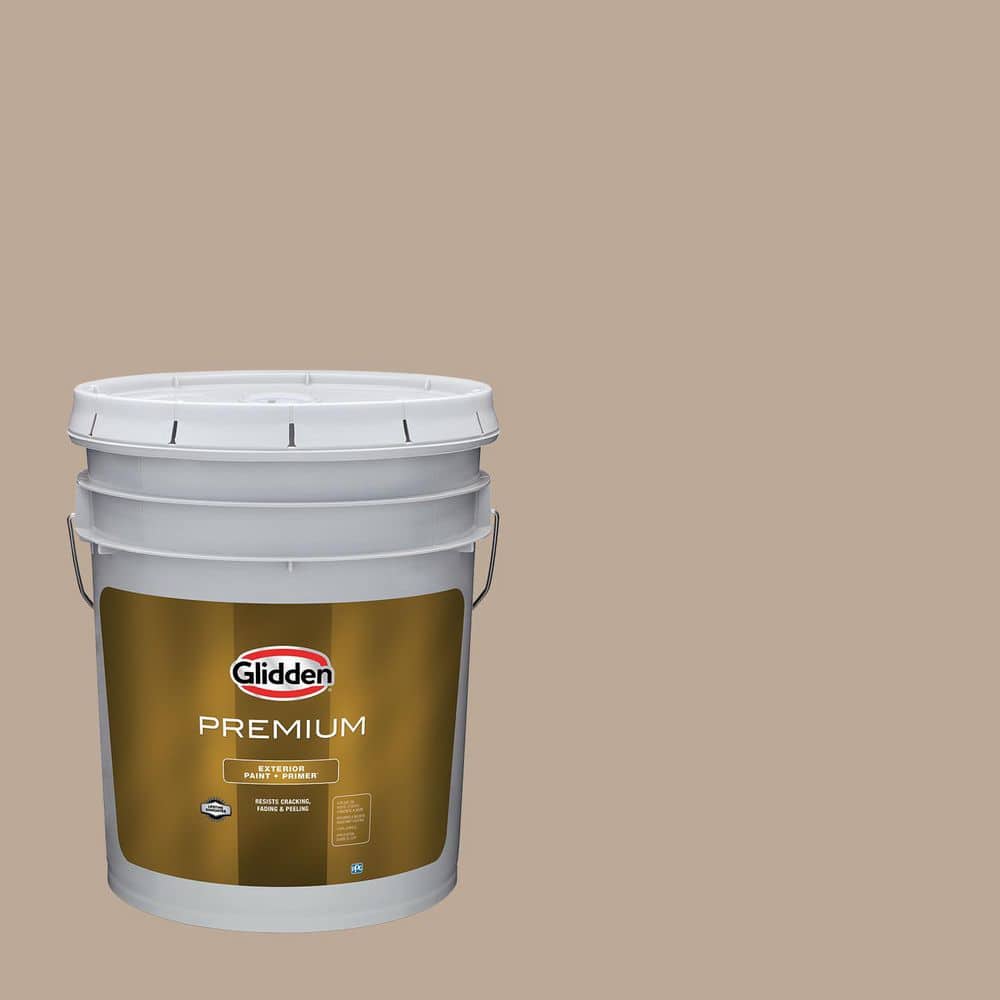 Glidden Premium 5 gal. PPG1074-4 Notorious Flat Exterior Latex Paint ...