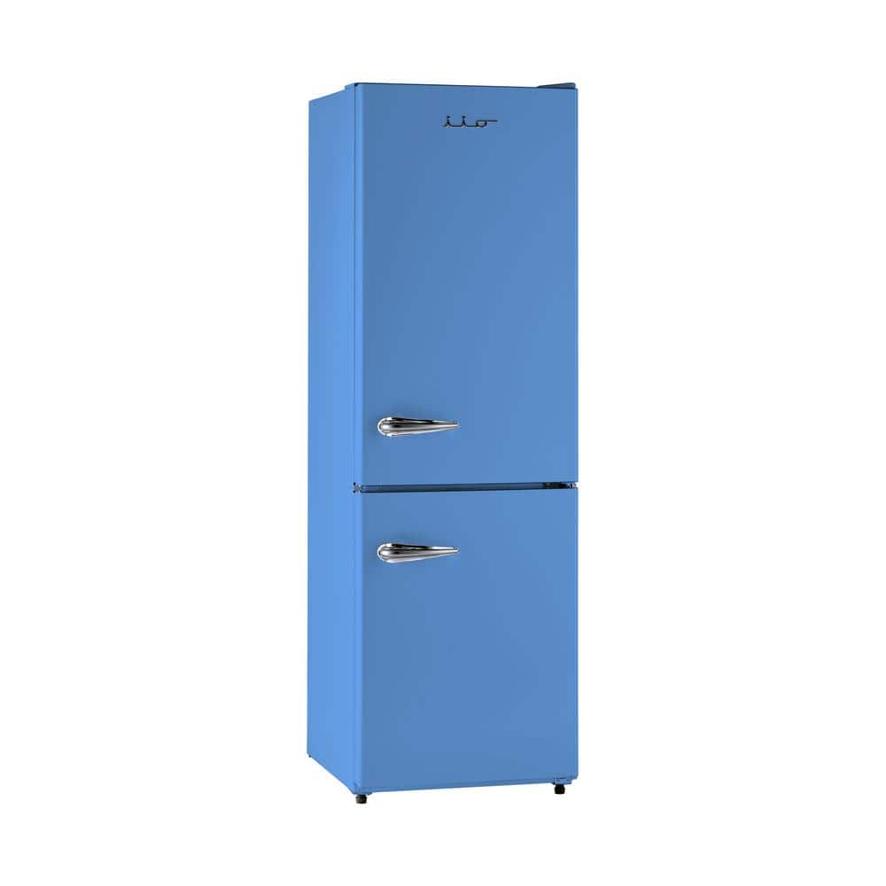iio 11 cu. ft. Retro Frost Free Bottom Freezer Refrigerator in Light ...