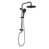 Tomfaucet 2-Spray Shower System with 3-Setting Hand Shower in Matte ...