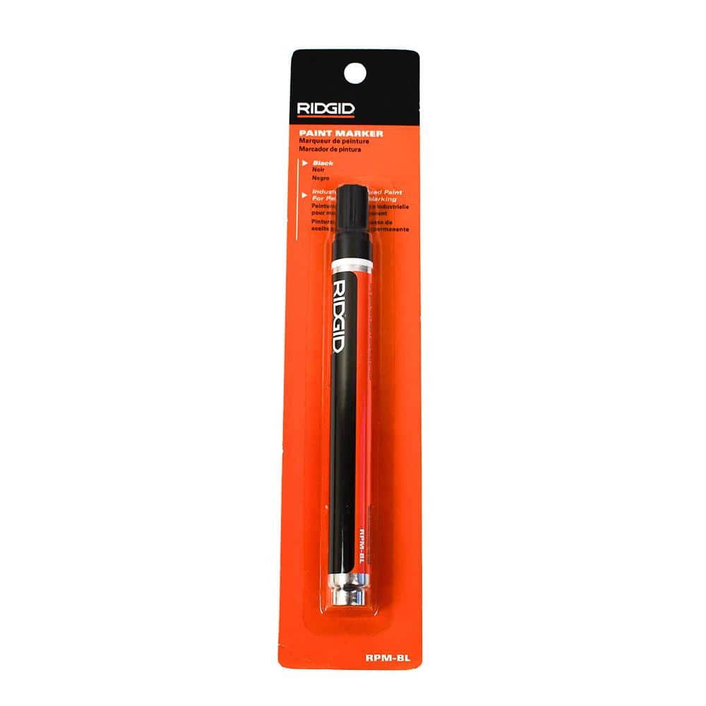 RIDGID Black Paint Marker RPM-BL - The Home Depot