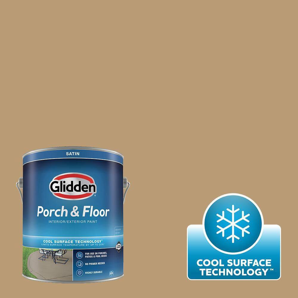 Glidden Porch and Floor 1 gal. PPG1086-5 Earthy Ocher Satin Interior ...